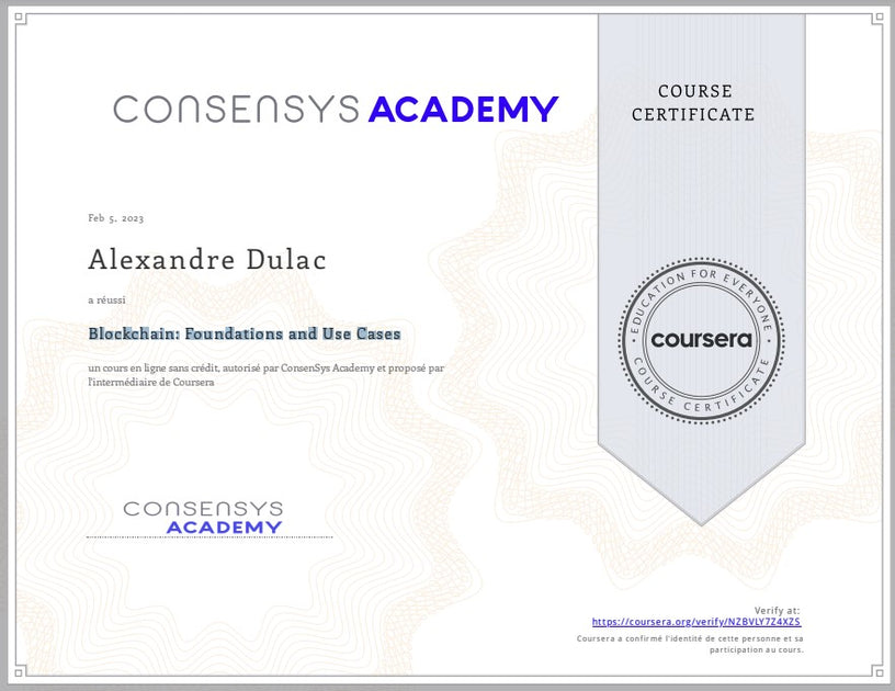 Blockchain Foundations And Use Cases Consensys Academy Alexandre Dulac